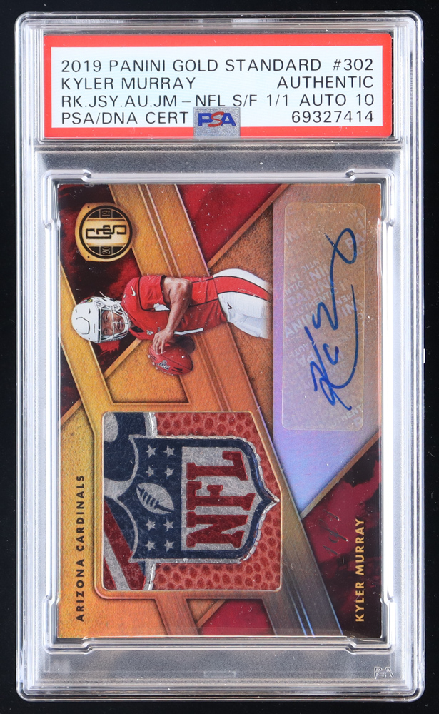Kyler Murray 2019 Panini Gold Standard Rookie Jersey Autographs Jumbo ...