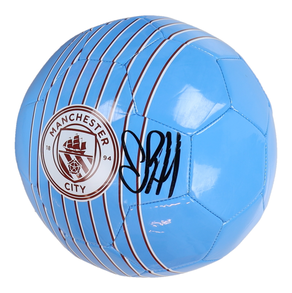 Erling Haaland Signed Manchester City Logo Soccer Ball (Beckett ...