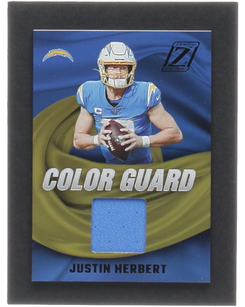 Justin Herbert 2022 Zenith Color Guard Materials #1 | Pristine Auction