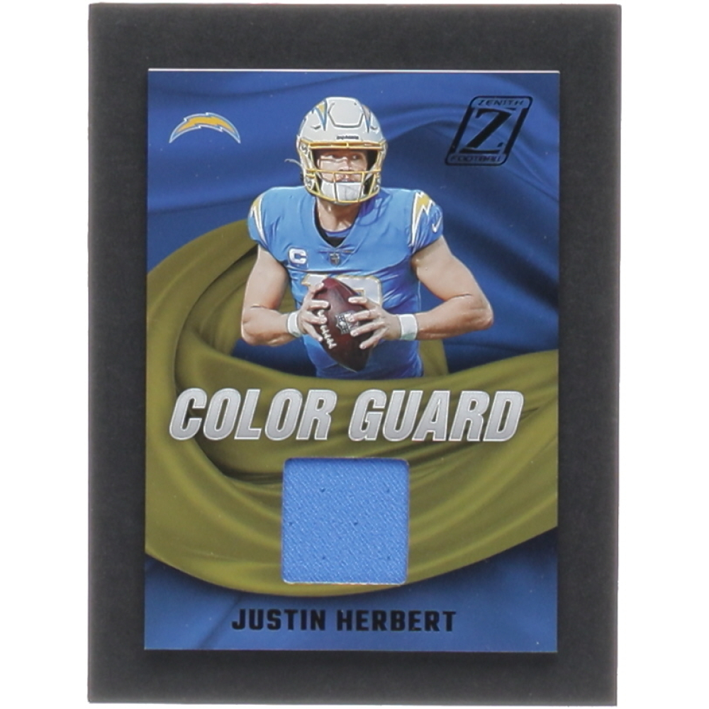 Justin Herbert 2022 Zenith Color Guard Materials #1 | Pristine Auction