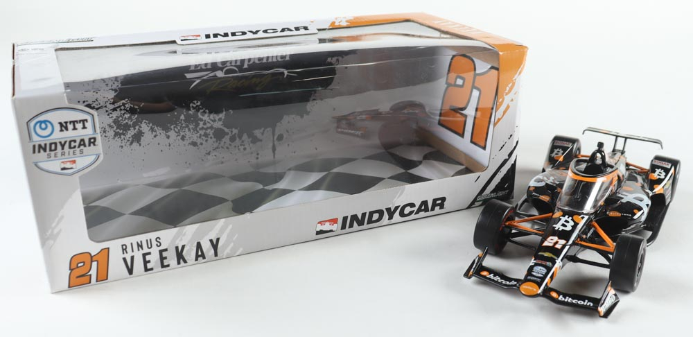 Rinus Veekay Signed LE Indycar Series 2021 Bitcoin - 1:18 Diecast Car ...