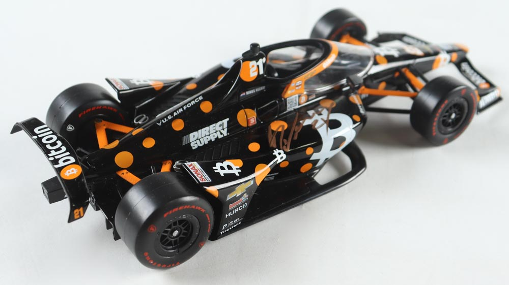 Rinus Veekay Signed LE Indycar Series 2021 Bitcoin - 1:18 Diecast Car ...