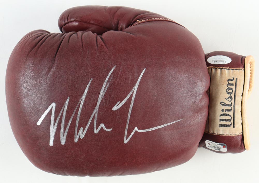 Mike Tyson Signed Vintage Wilson Boxing Glove and Display Case (JSA ...