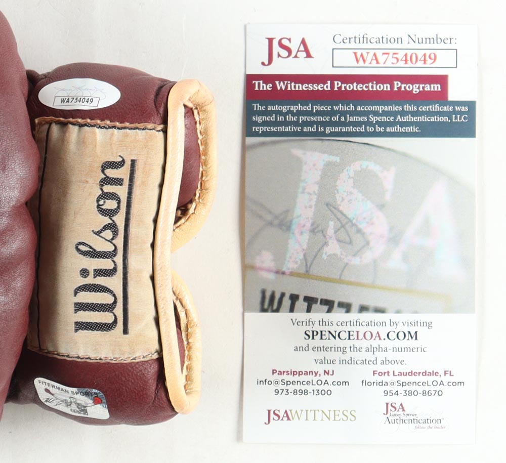 Mike Tyson Signed Vintage Wilson Boxing Glove and Display Case (JSA ...