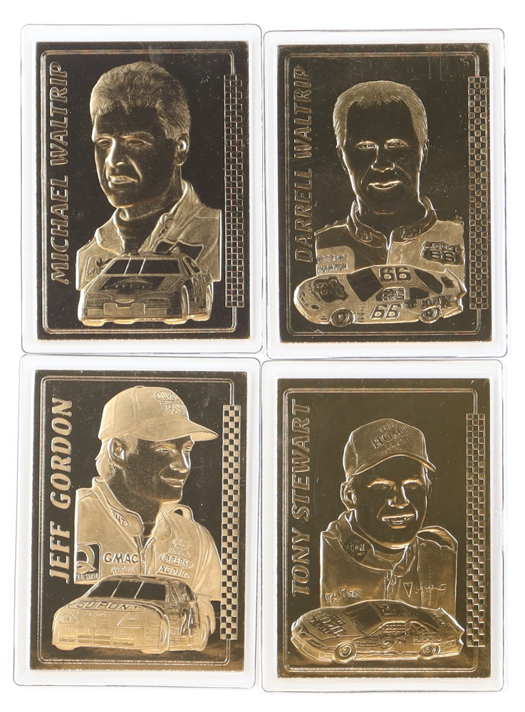Complete Set of (50) Danbury Mint 22kt Gold NASCAR 'The History of ...