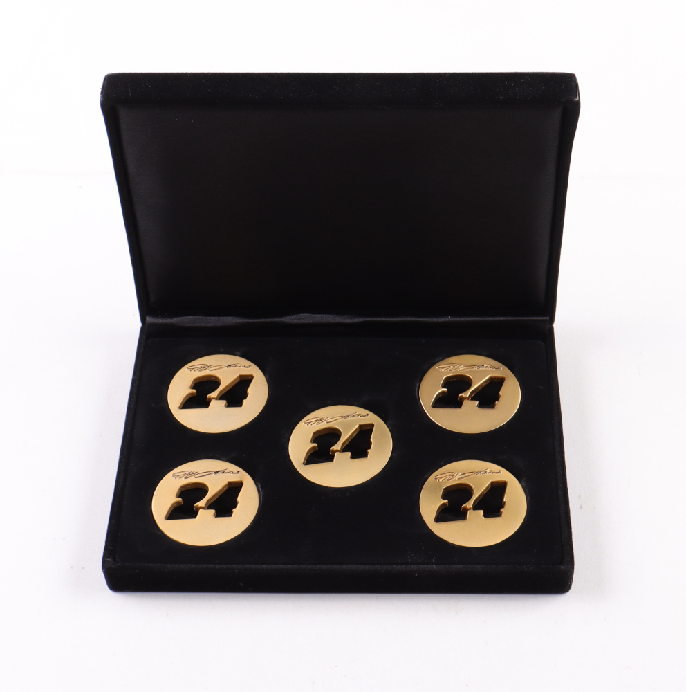 Jeff Gordon Commemorative Coin Set with Case | Pristine Auction