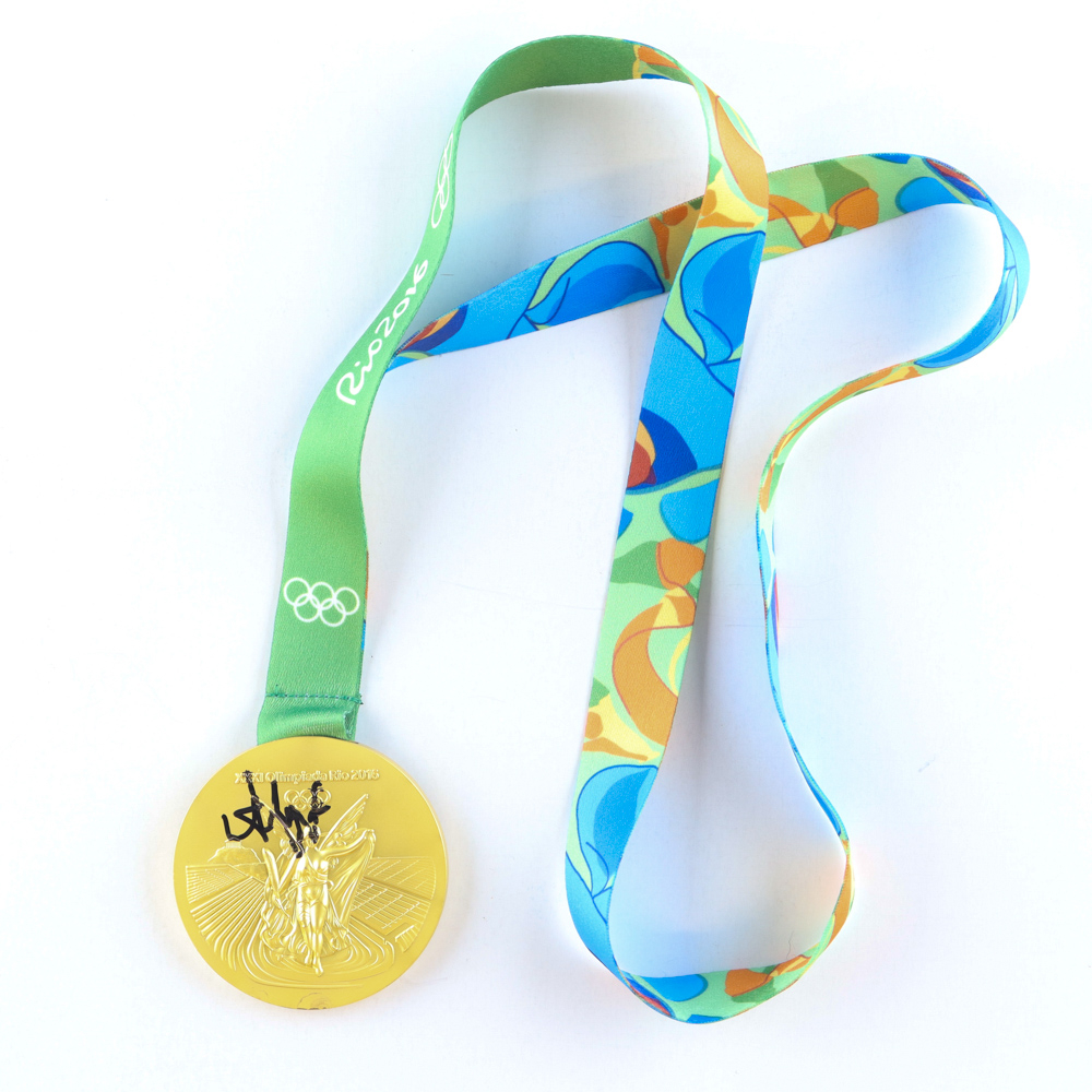Allyson Felix Signed 2016 Rio de Janeiro Olympics Replica Gold Medal ...