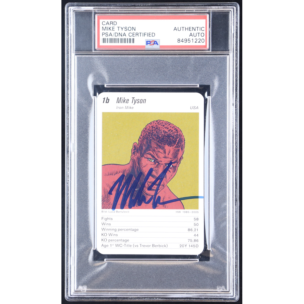Mike Tyson Signed Trading Card (PSA) | Pristine Auction