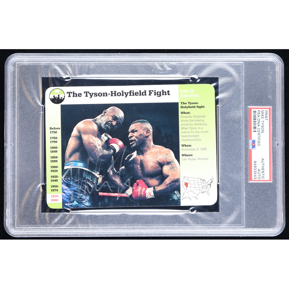 Mike Tyson Signed Fight Card (PSA) | Pristine Auction