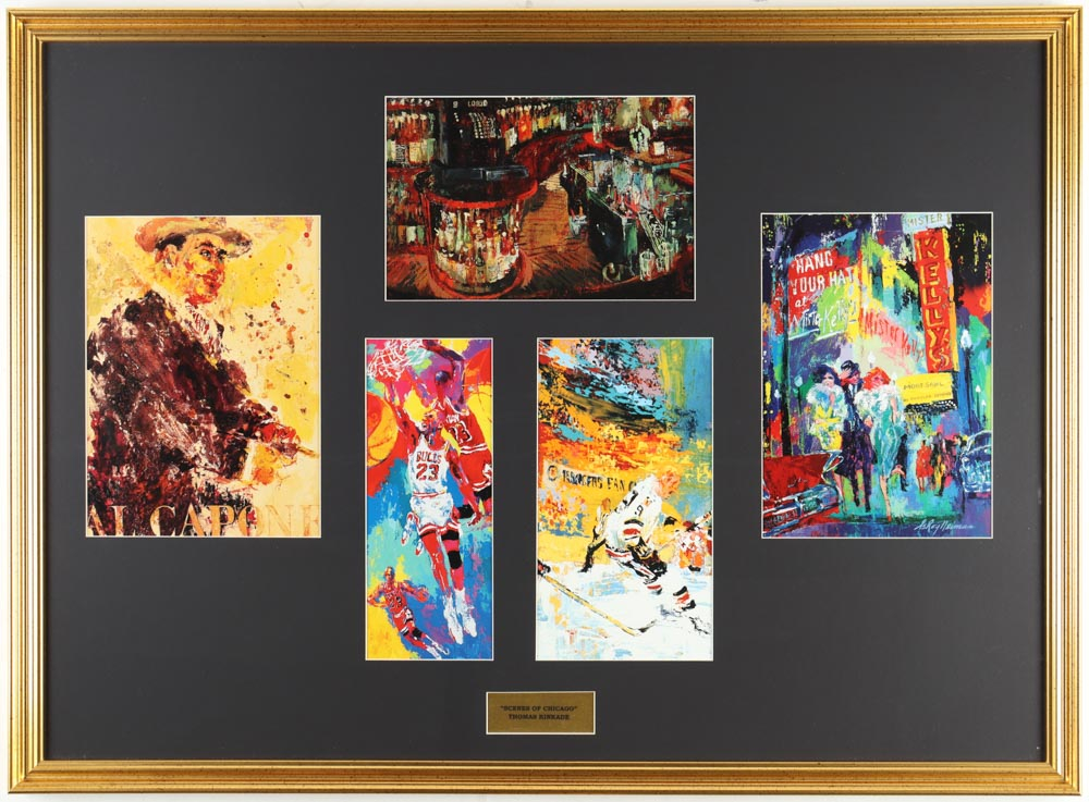 LeRoy Neiman "Scenes Of Chicago: Michael Jordan, Kelly's Bar, Bobby ...
