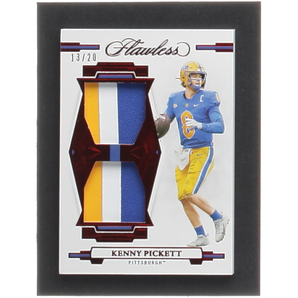 Kenny Pickett 2022 Panini Flawless Collegiate Rookie Patches Ruby #24 ...