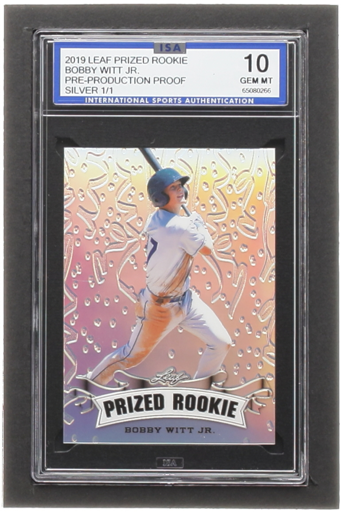 Bobby Witt Jr. 2019 Leaf Metal Special Release Prized Rookie Rainbow ...