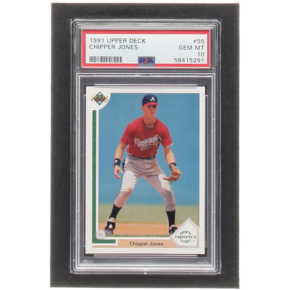 Chipper Jones 1991 Upper Deck #55 RC (PSA 10) | Pristine Auction