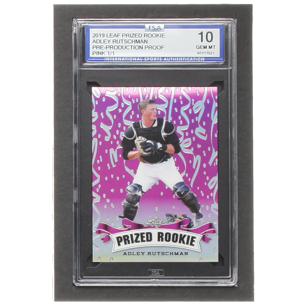 Adley Rutschman 2019 Leaf Metal Special Release Prized Rookie Rainbow ...