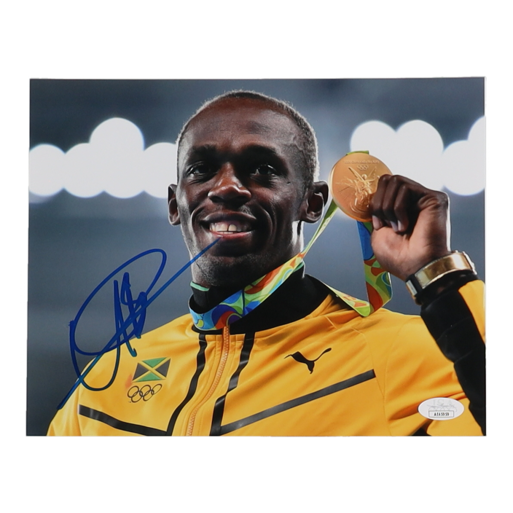 Usain Bolt Signed Team Jamaica 8x10 Photo (JSA) | Pristine Auction