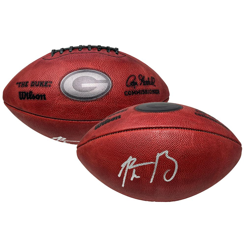Aaron Rodgers Green Bay Packers Logo Football (Fanatics) | Pristine Auction