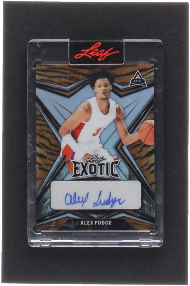 Alex Fudge 2022-23 Leaf Exotic Prismatic Tiger #BAAF1 #05/15 RC ...