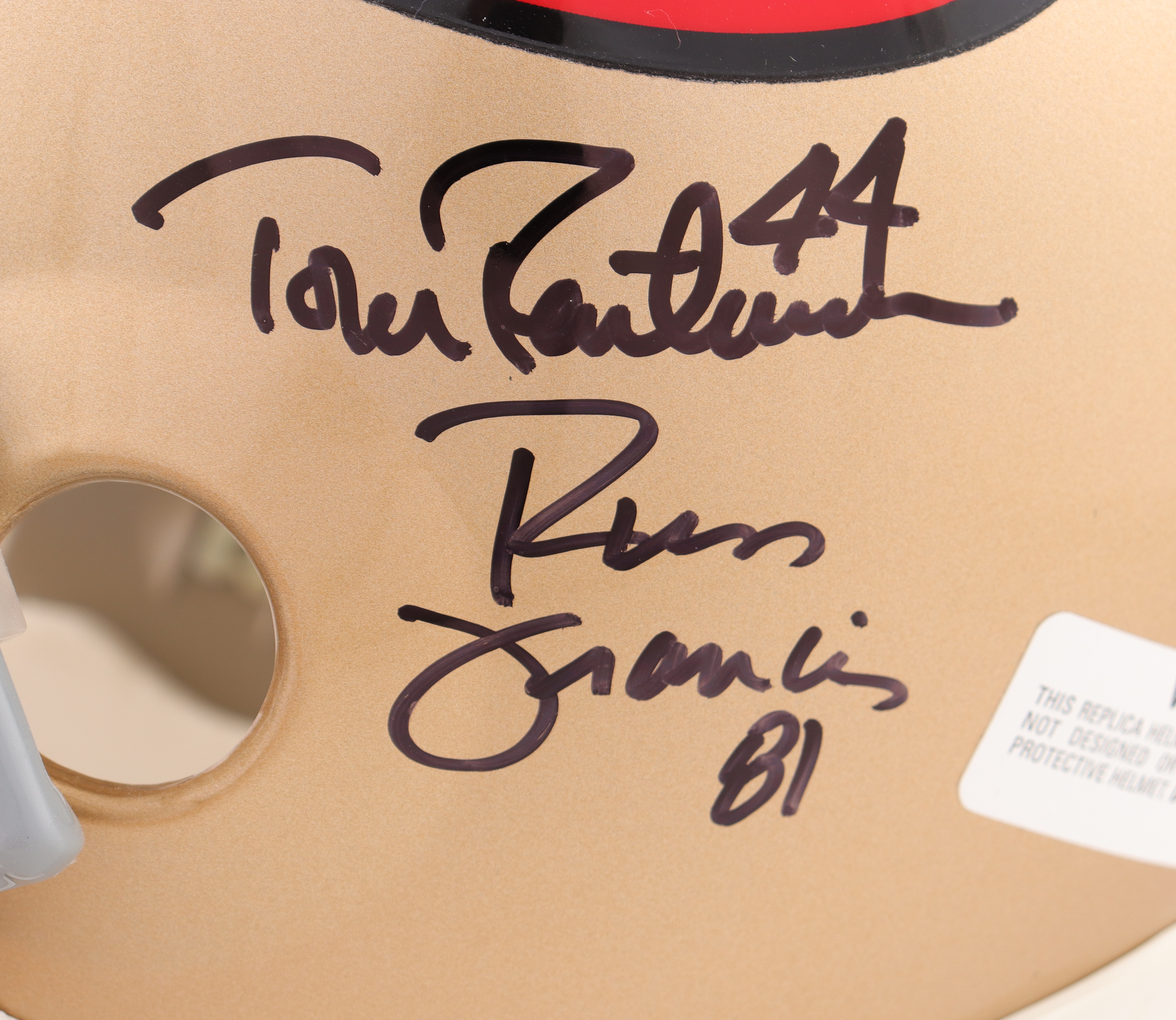 49ers Legends Full-Size Helmet Signed By (16) With Joe Montana, Steve ...