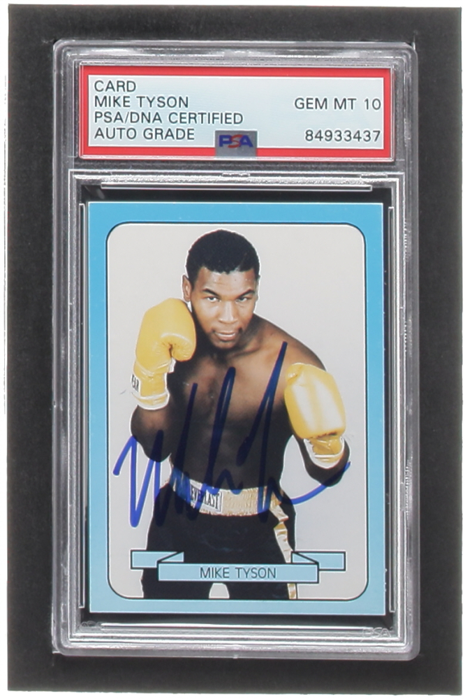 Mike Tyson Signed 1990 Living Legend Series 1 #18 (PSA | Autograph ...