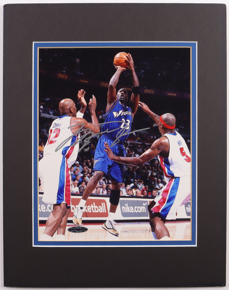 Michael Jordan Signed Wizards Custom Matted Photo Display (UDA ...