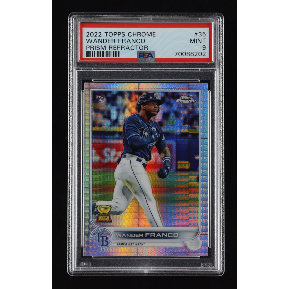 Wander Franco 2022 Topps Chrome Prism Refractors #35 RC (PSA 9 ...