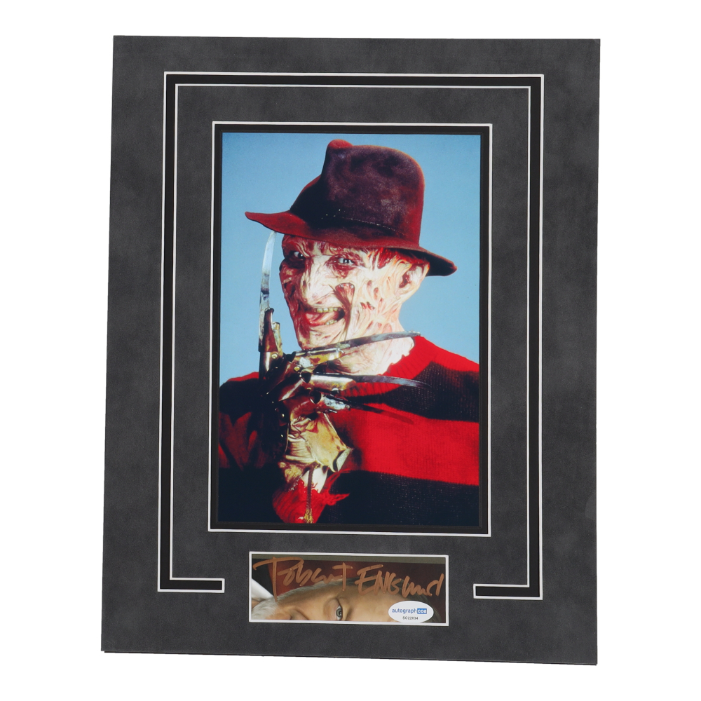 Robert Englund Signed "A Nightmare on Elm Street" Custom Matted 11x14 ...