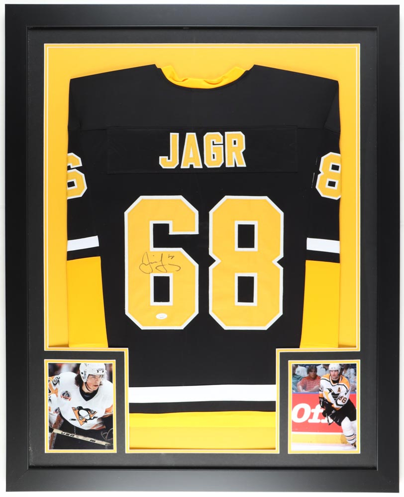 Jaromir Jagr Signed Custom Framed Jersey Display (JSA) | Pristine Auction