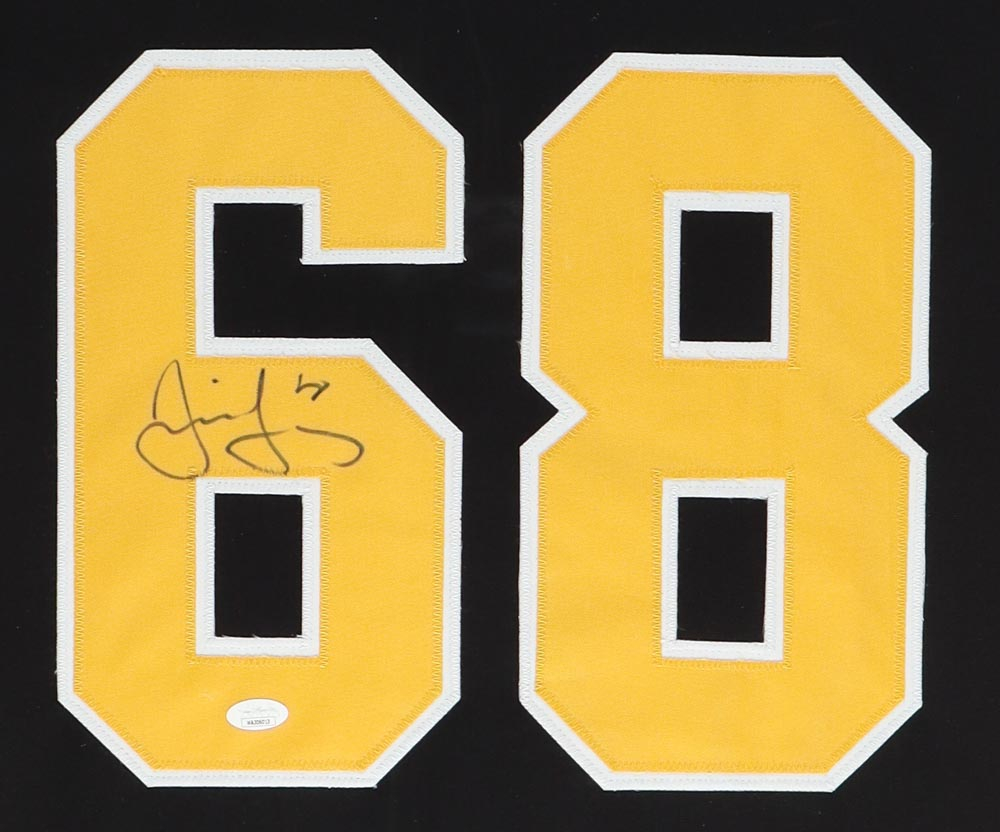 Jaromir Jagr Signed Custom Framed Jersey Display (JSA) | Pristine Auction