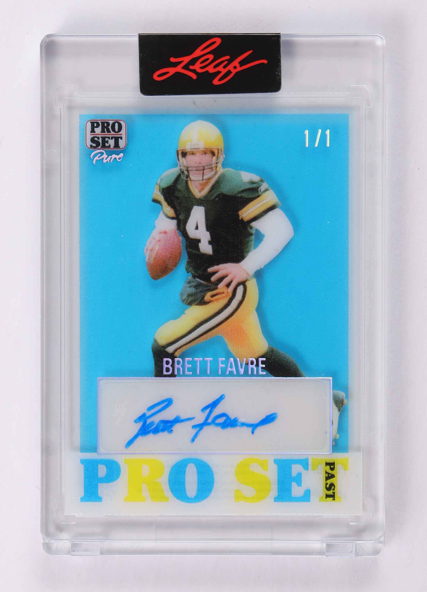 Brett Favre 2023 Pro Set Pure Pro Set Past Autographs Platinum Blue # ...