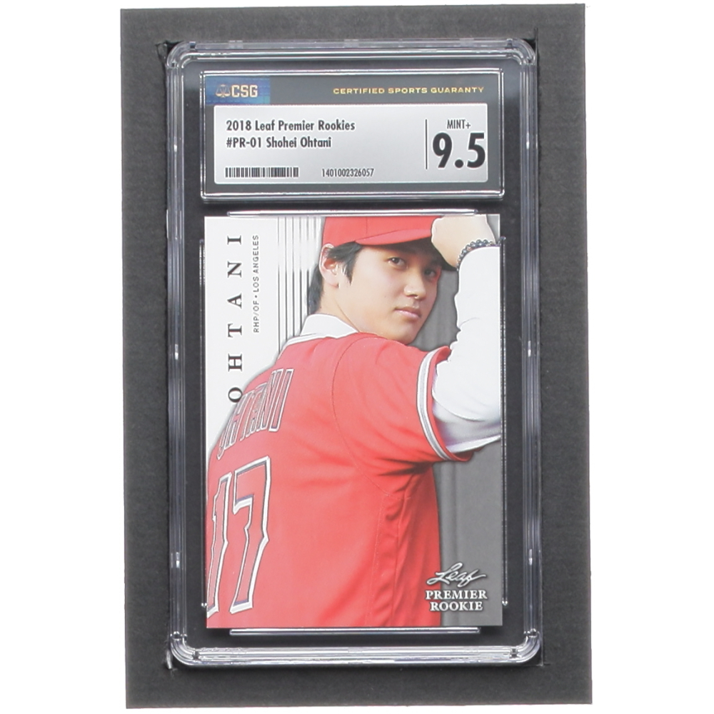 Shohei Ohtani 2018 Leaf Premier Rookies #PR01 RC (CSG 9.5) | Pristine ...