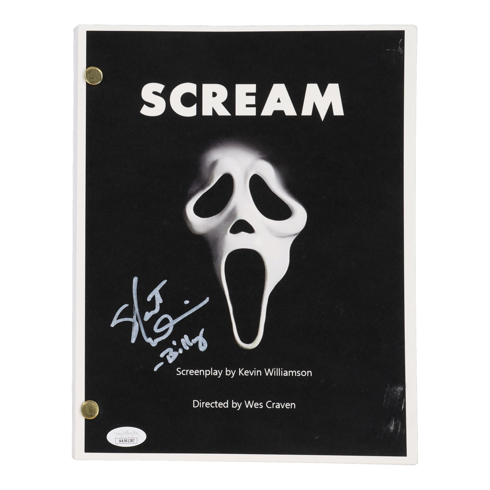 Skeet Ulrich Signed "Scream" Script Inscribed "Billy" (JSA) | Pristine ...