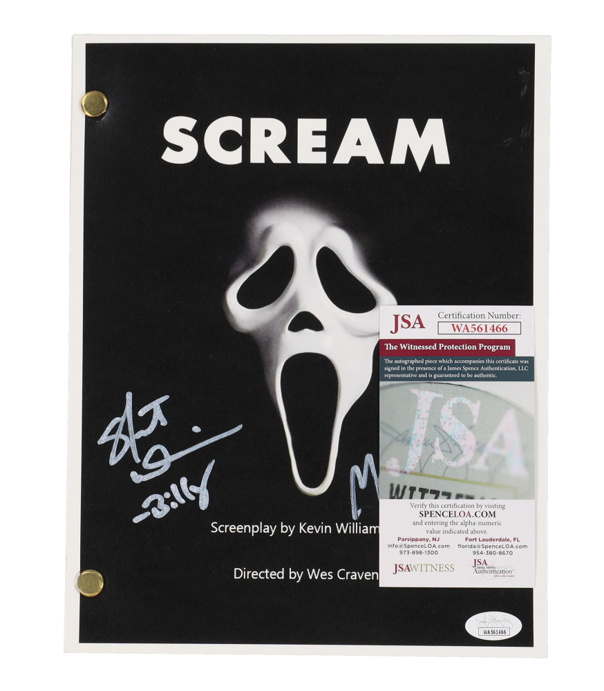 Skeet Ulrich & Matthew Lillard Signed "Scream" Script Inscribed "Billy" (JSA) | Pristine Auction