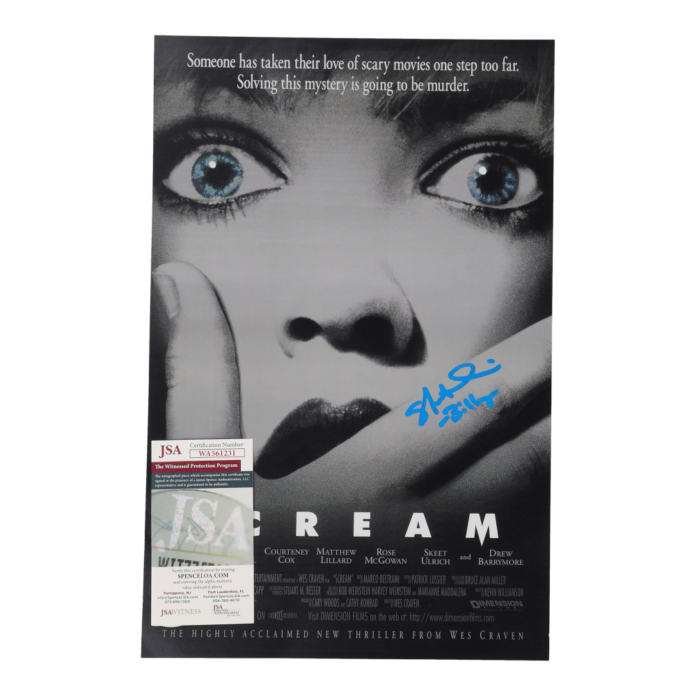 Skeet Ulrich Signed "Scream" 11x17 Photo Inscribed "Billy" (JSA ...