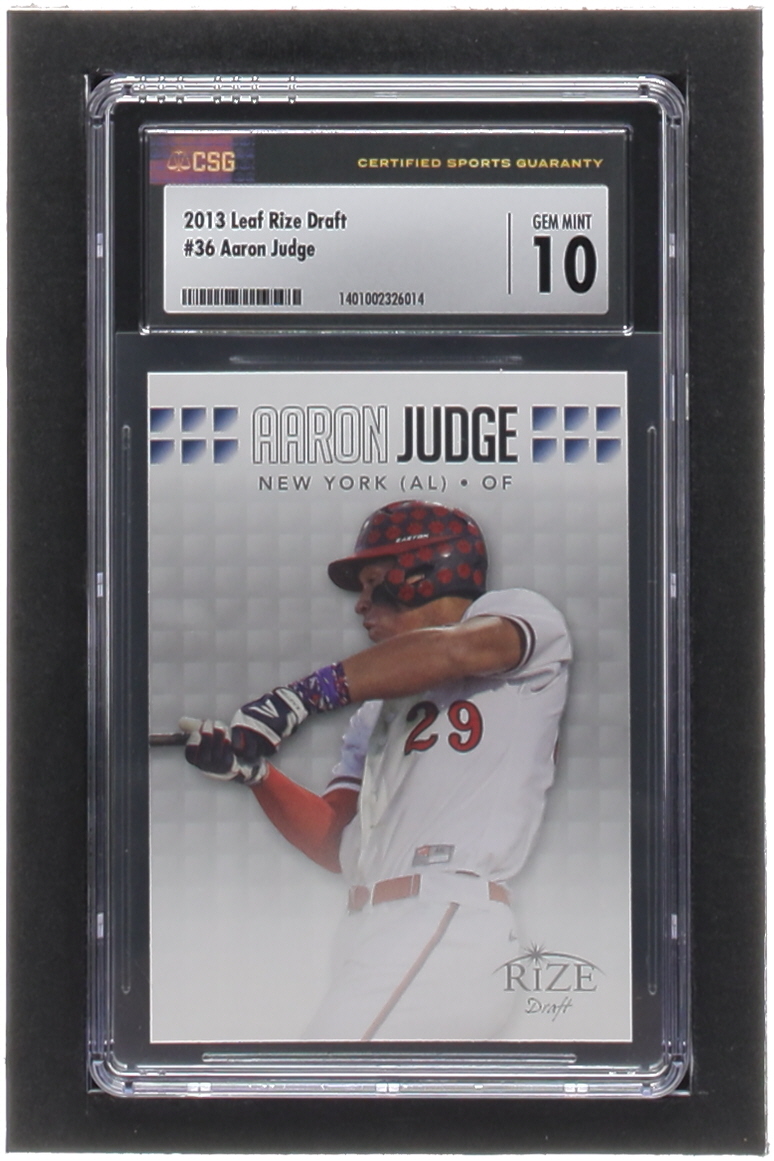 Aaron Judge 2013 Rize Draft #36 RC (CSG 10) | Pristine Auction