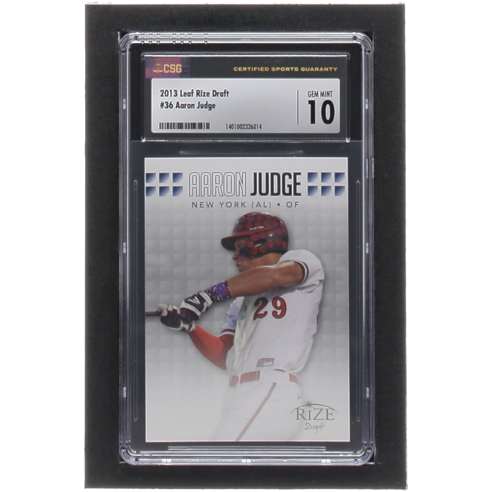Aaron Judge 2013 Rize Draft #36 RC (CSG 10) | Pristine Auction