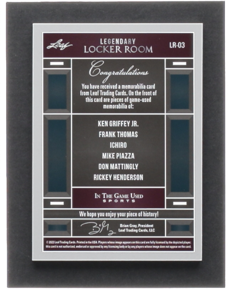 Ken Griffey Jr. / Frank Thomas / Ichiro / Mike Piazza / Don Mattingly ...