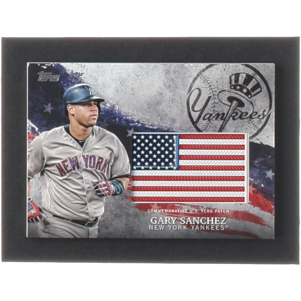 Gary Sanchez 2018 Topps Independence Day U.S. Flag Relics #IDMLGA ...