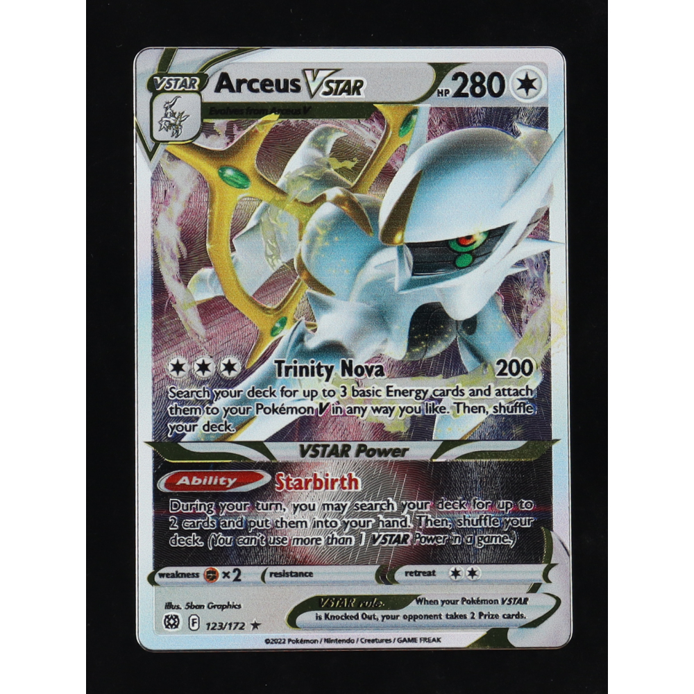 Arceus VSTAR Ultra Premium Collection #123 Metal Card | Pristine Auction