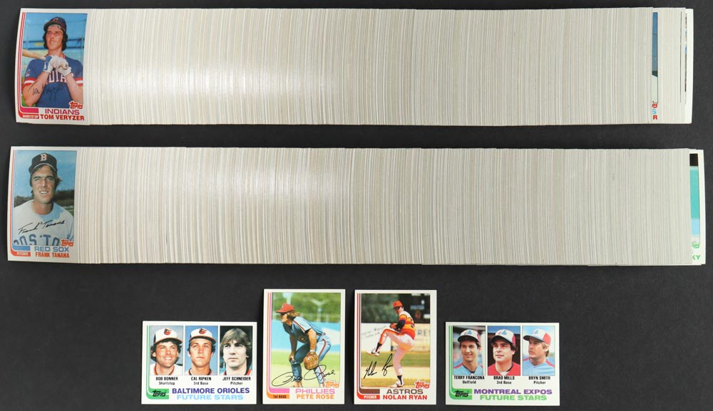 1982 Topps Baseball Complete Set Of (792) Cards With Bob Bonner Rc 