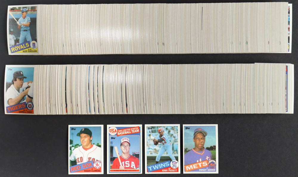 1985 Topps Baseball Complete Set of (792) Cards with Roger Clemens #181 ...