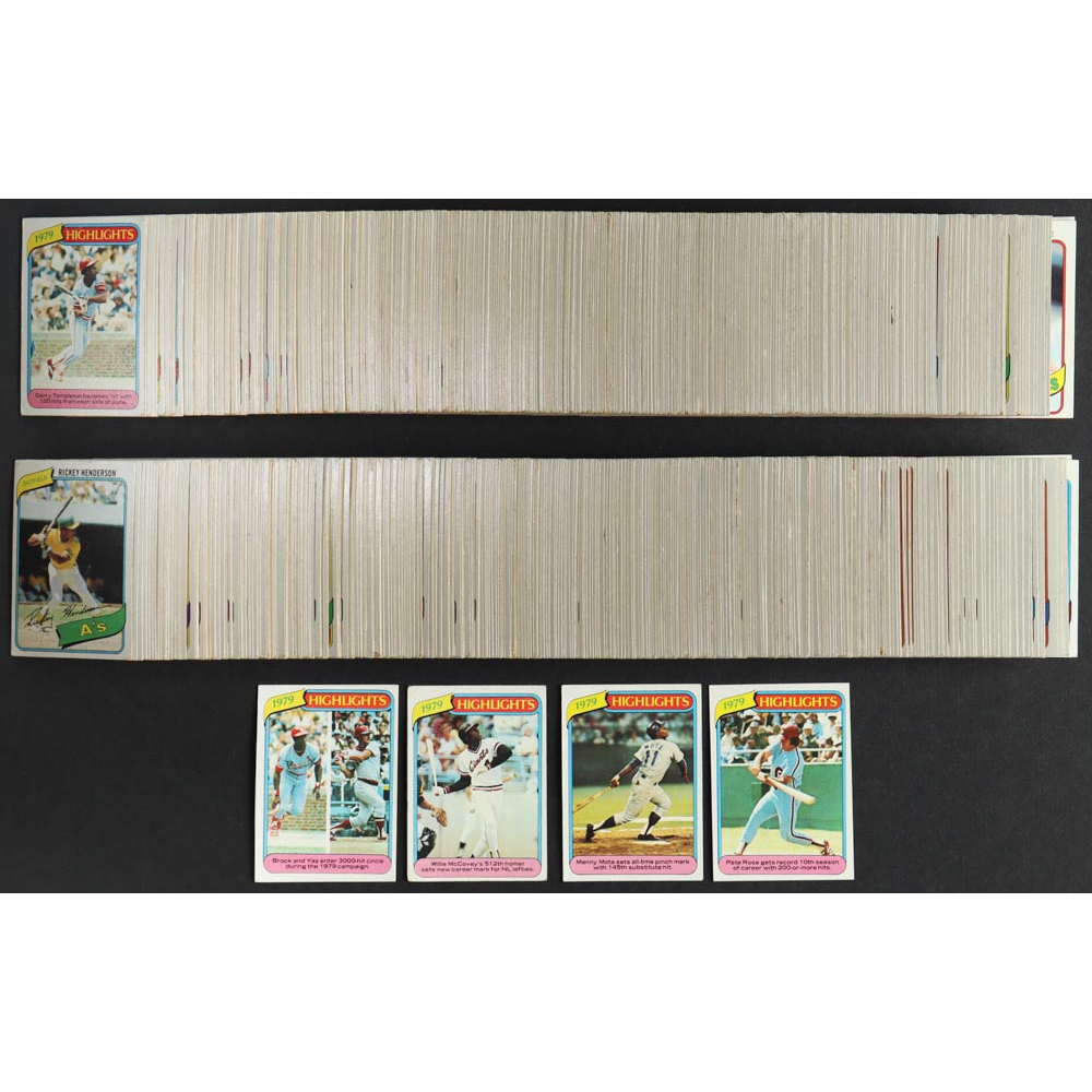 1980 Topps Baseball Complete Set of (726) Cards with Rickey Henderson ...