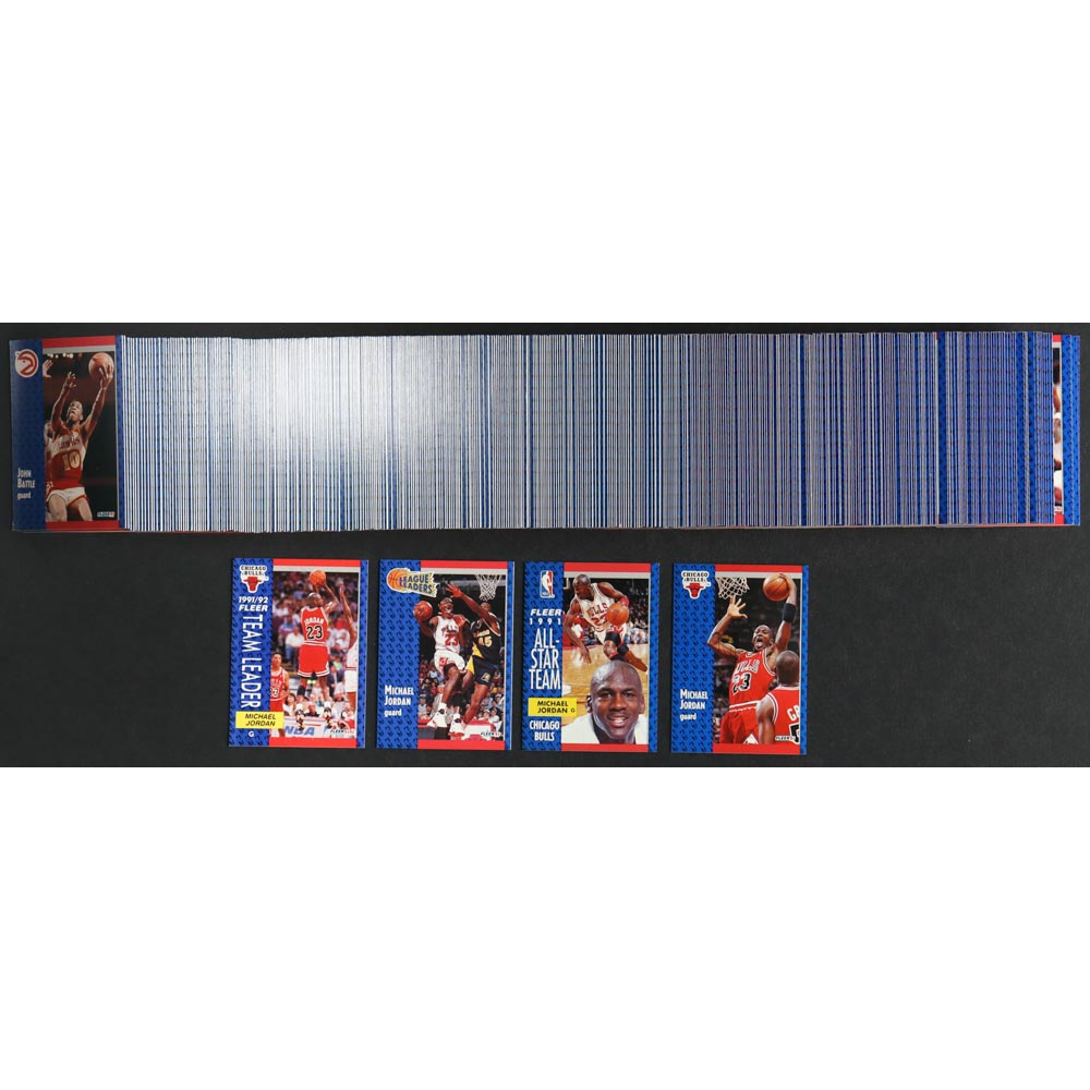 1991-92 Fleer Basketball Series 1 Complete Set of (402) Cards with ...