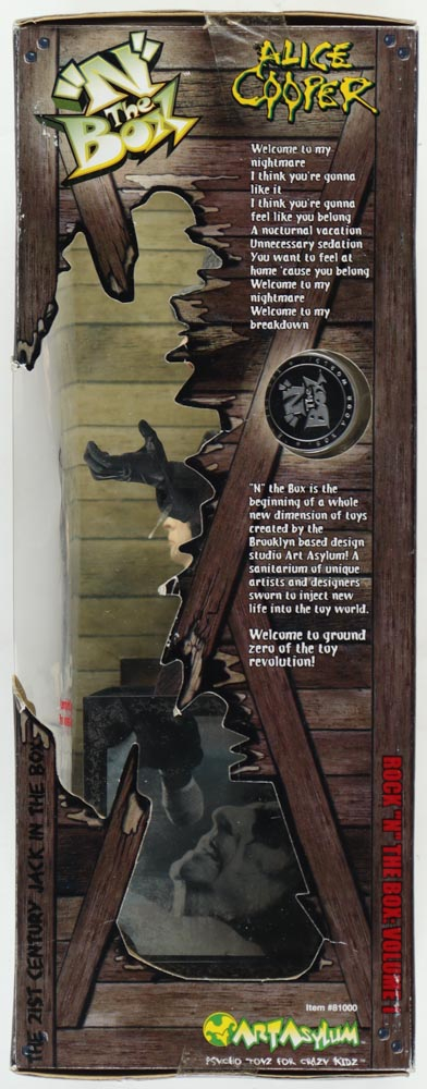 Alice Cooper Signed "Jack 'N The Box" Figure (Beckett) | Pristine Auction