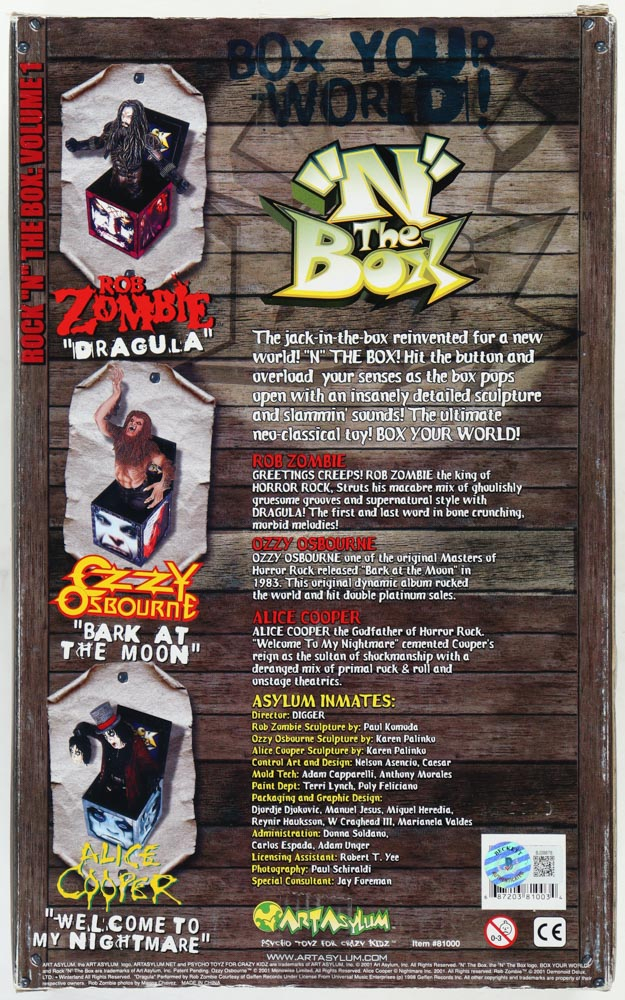 Alice Cooper Signed "Jack 'N The Box" Figure (Beckett) | Pristine Auction