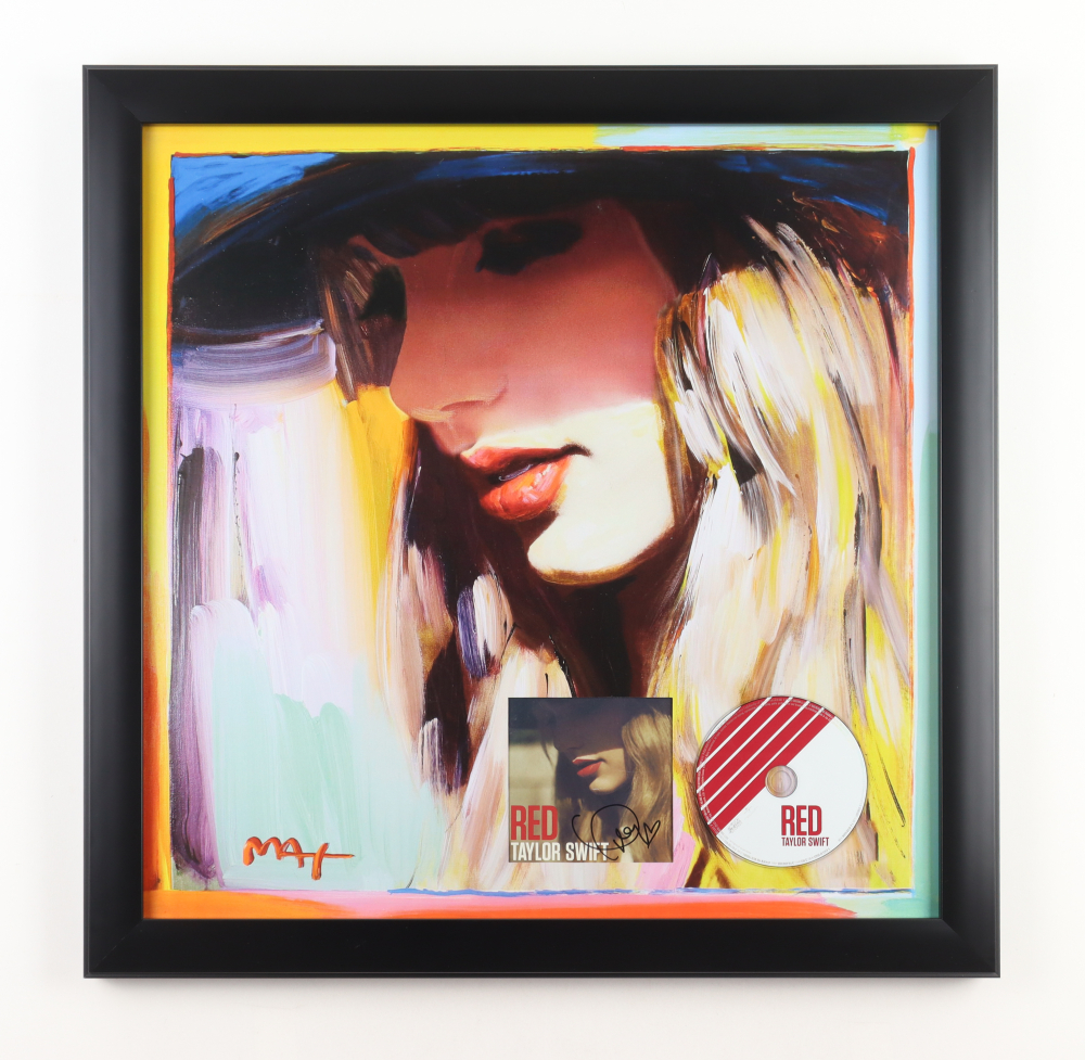 Taylor Swift Signed "Red: Taylor's Version" Custom Framed CD Booklet ...