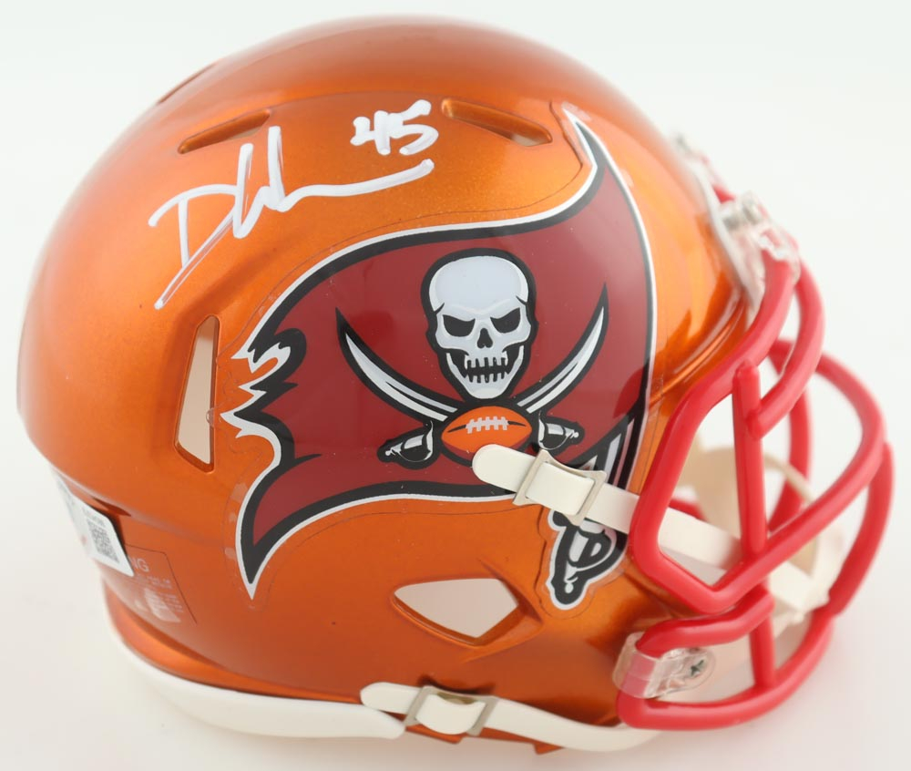 Devin White Signed Buccaneers Flash Alternate Speed Mini Helmet ...