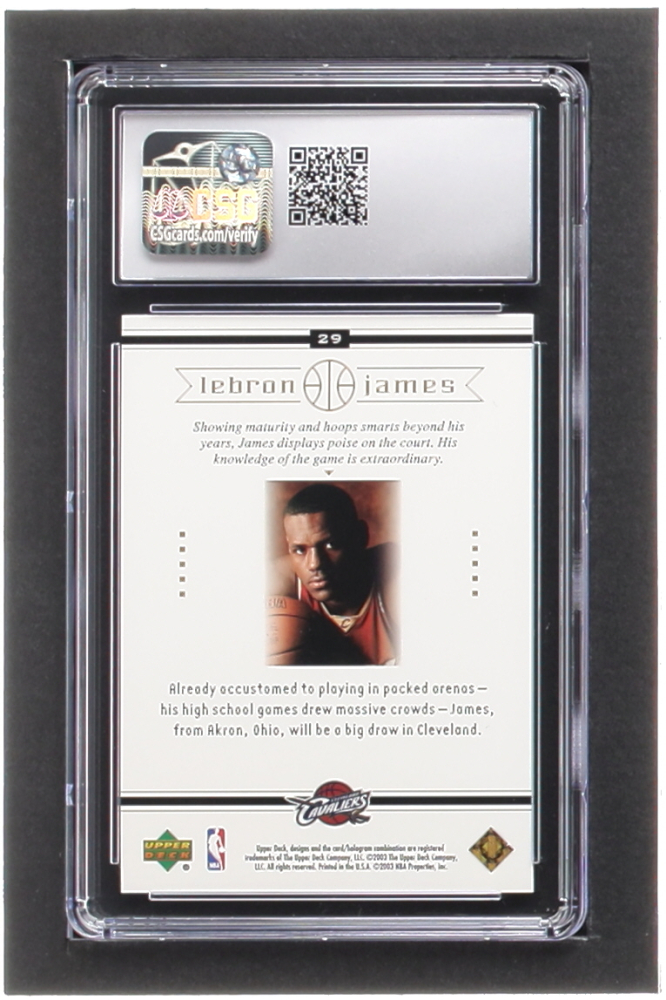 LeBron James 2003 Upper Deck LeBron James Box Set #29 / Full House (CSG 9.5) | Pristine Auction