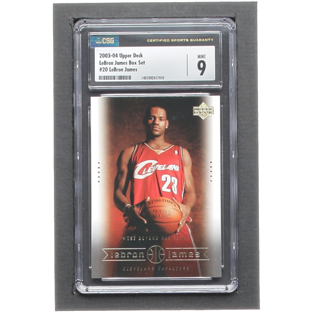 LeBron James 2003 Upper Deck LeBron James Box Set #20 / Wise Beyond His ...