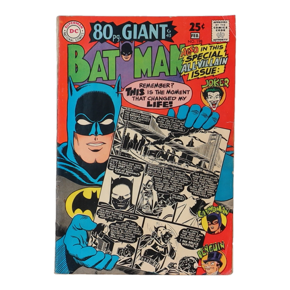 1968 "Batman" Issue #198 DC Comic Book | Pristine Auction