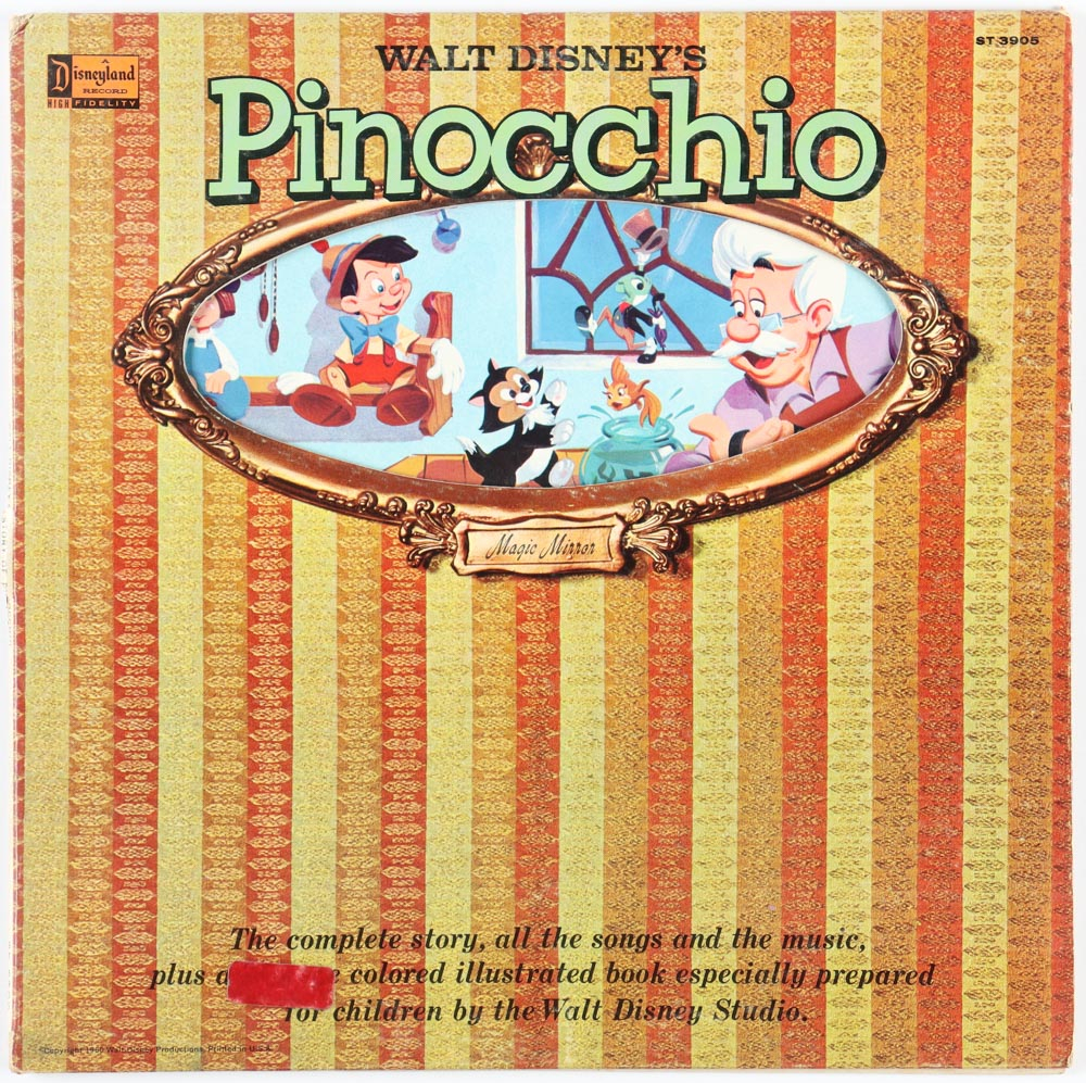 Vintage 1960 Walt Disney's "Pinocchio" Vinyl Record Album | Pristine ...